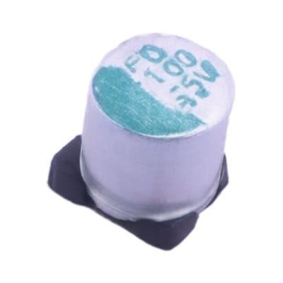 Lelon HBV101M1ETR-0608 Aluminum-Polymer Capacitor