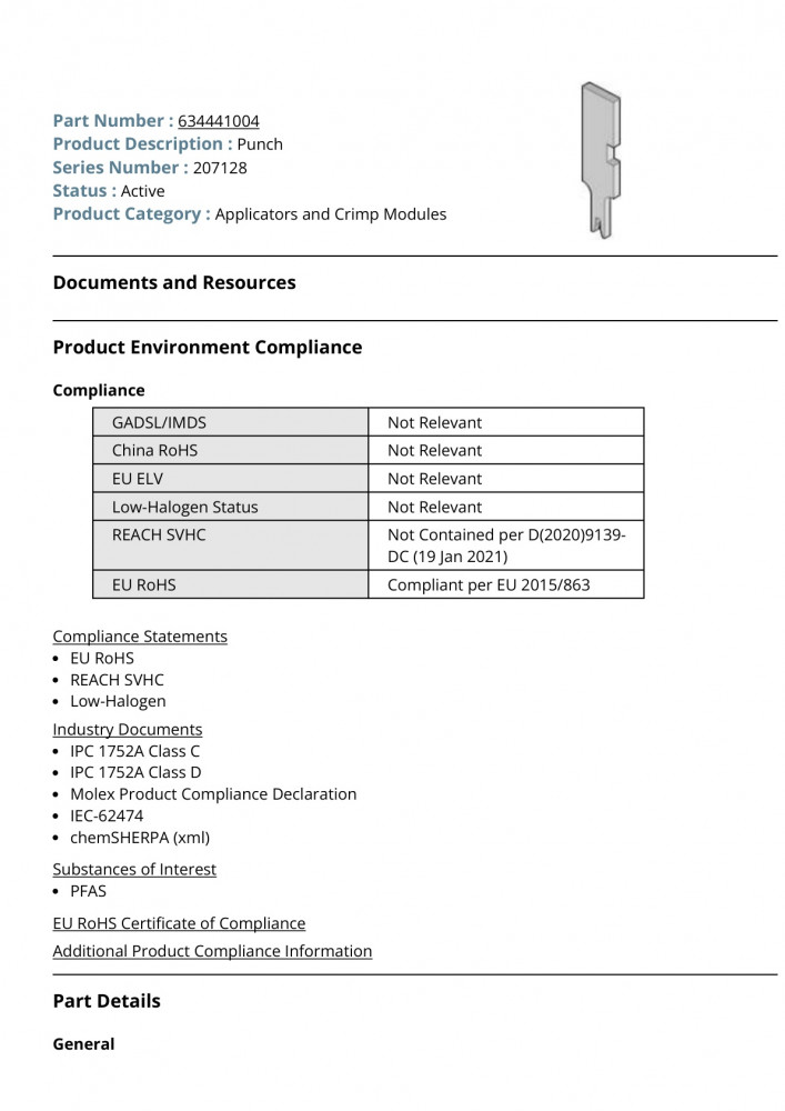 Tooling document image, page 1