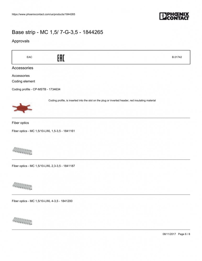 Phoenix Contact 1844265 technical document page 6