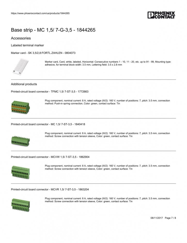 Phoenix Contact 1844265 technical document page 7