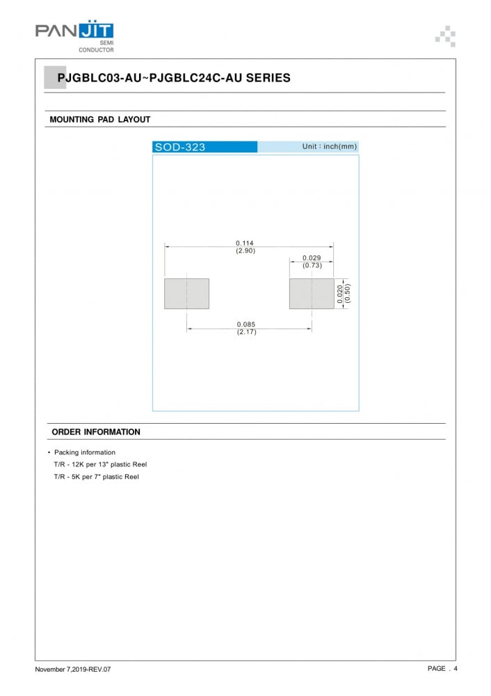 PANJIT PJGBLC series datasheet page 4