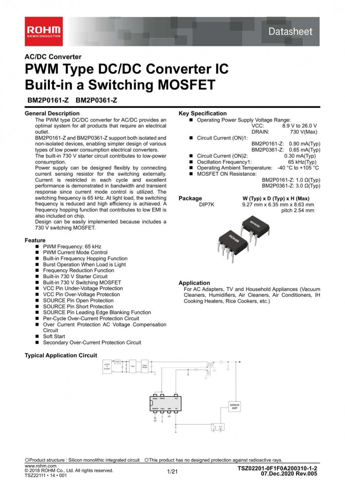 BM2P0161-Z technical document page 1