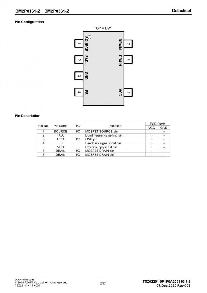 BM2P0161-Z technical document page 2