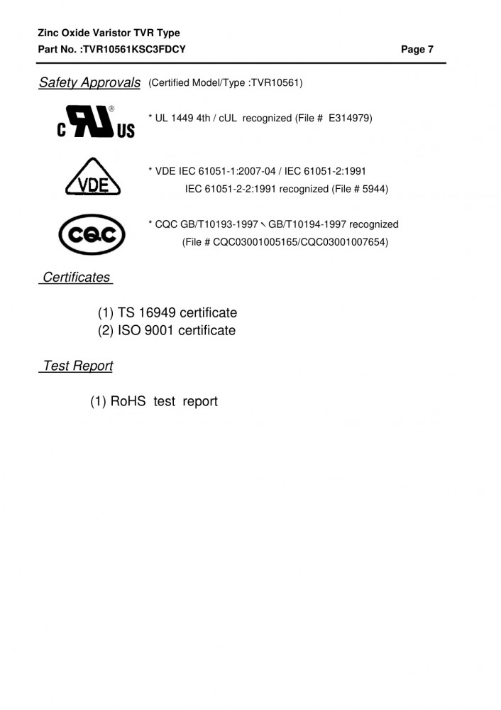 TVR10561KSC3FDCY datasheet page 9