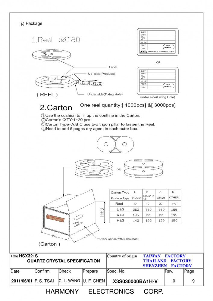 HELE X3S030000BA1H-V specification page 9