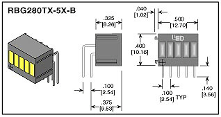 LEDTRONICSRBG280T3-5G-B for sale
