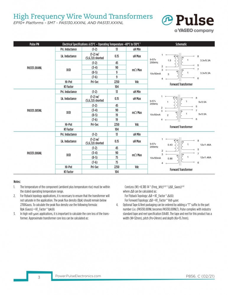 PA5130.005NLT datasheet page 3