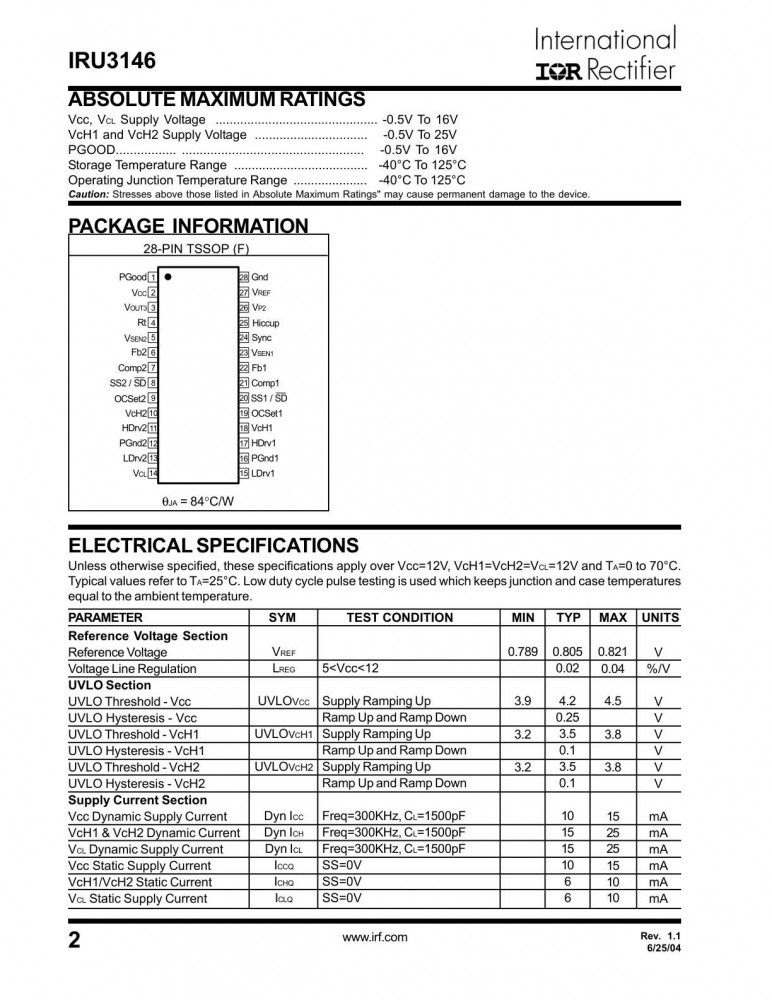 IRU3146 technical document page 2