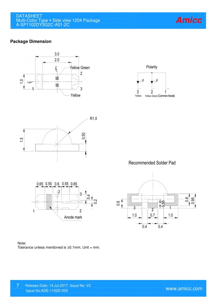 A-SP1102DY3G2C-A01-2C datasheet page 7