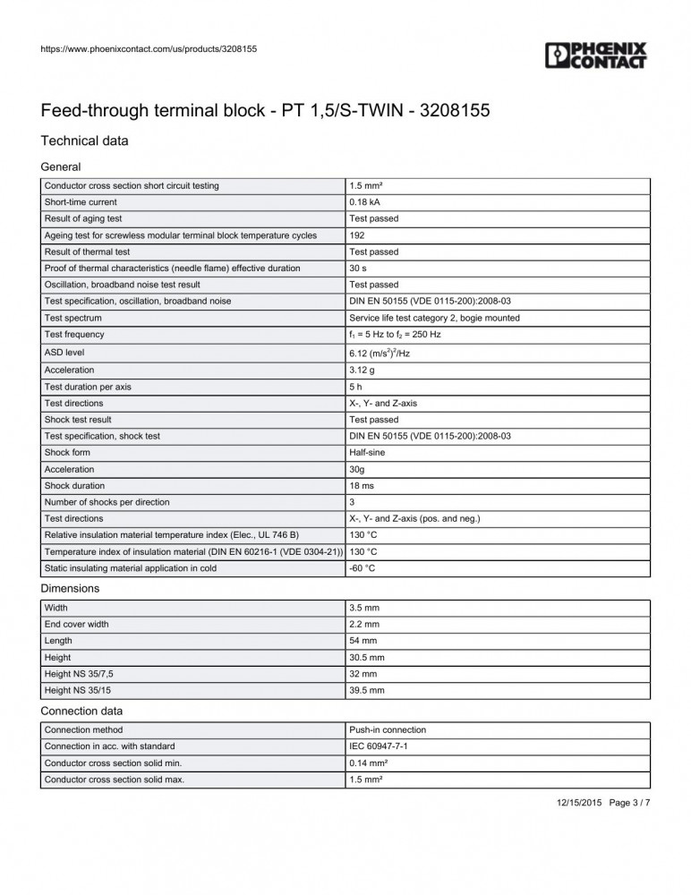 PT 1,5/S-TWIN 3208155 technical document page 3