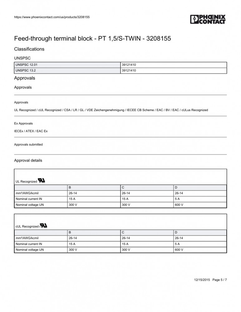 PT 1,5/S-TWIN 3208155 technical document page 5