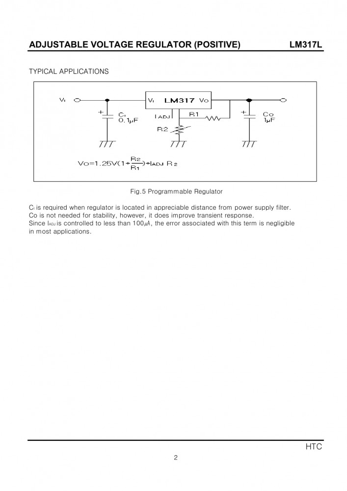HTC LM317L datasheet page 2