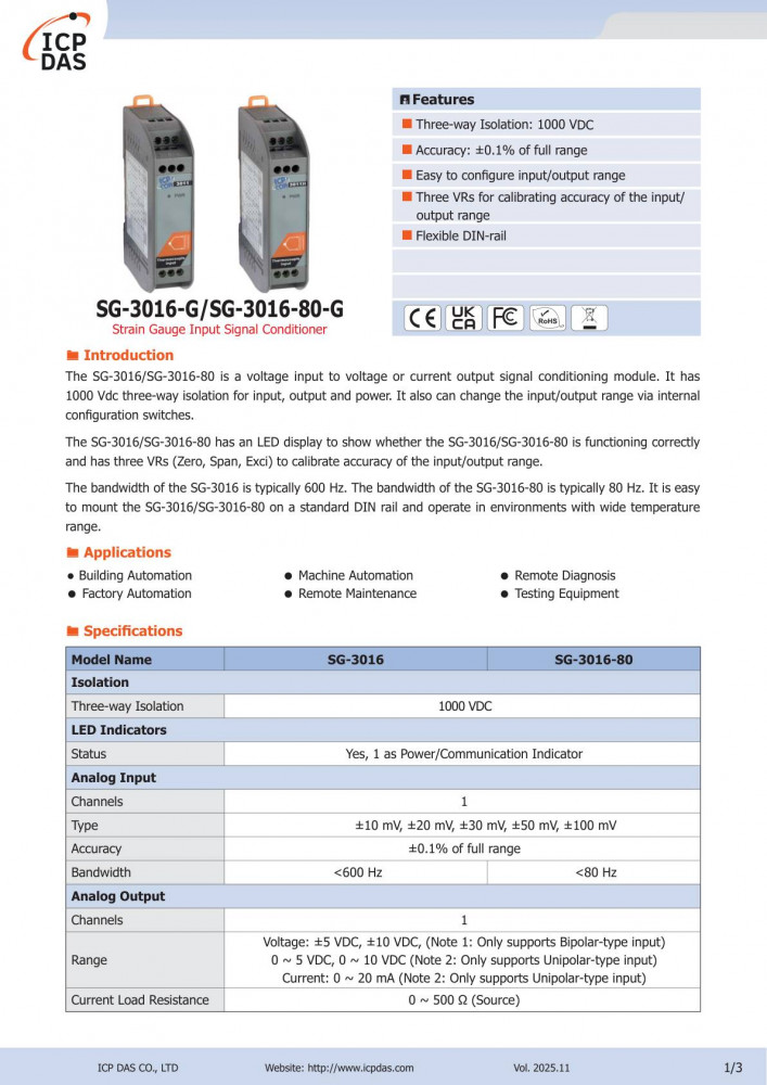SG-3016-80 technical document page 1