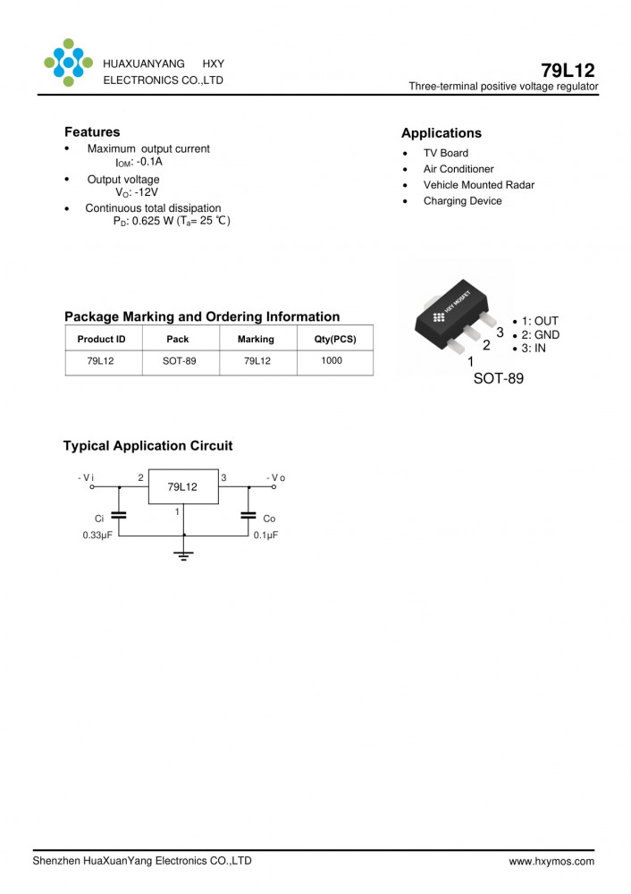 79L12 datasheet page 1