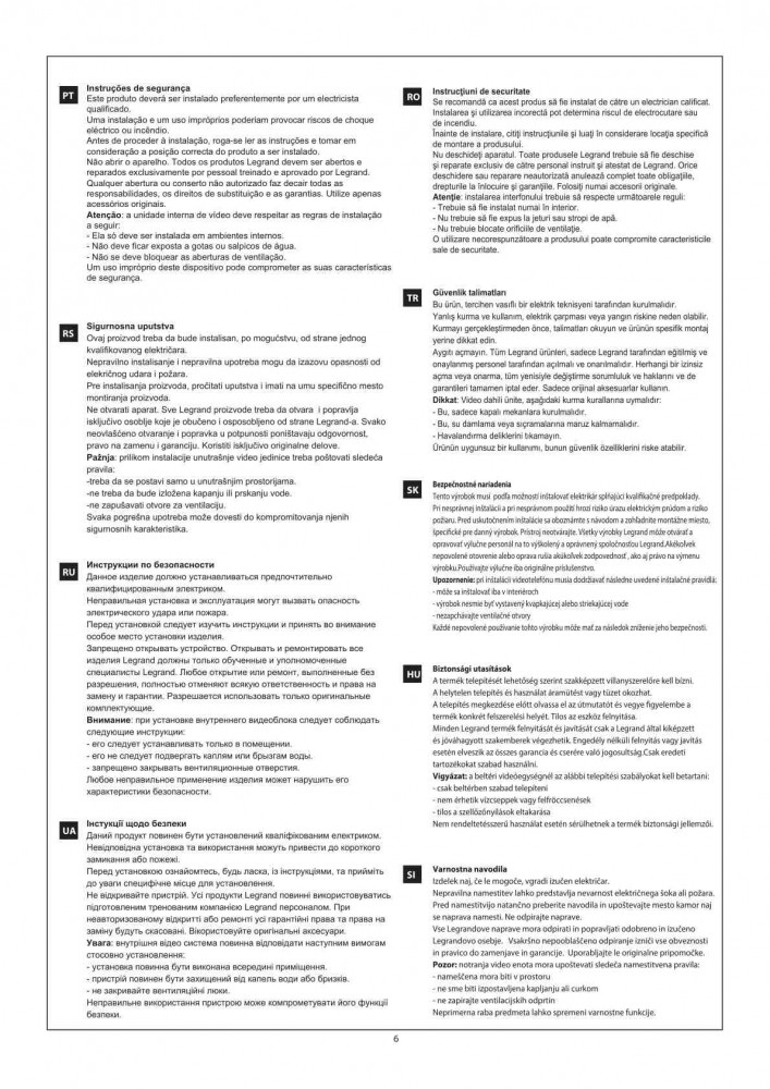 Legrand model 369339 technical document, page 6