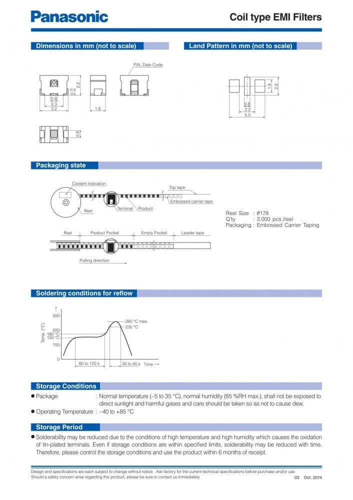 Panasonic ELKEV series datasheet page 5