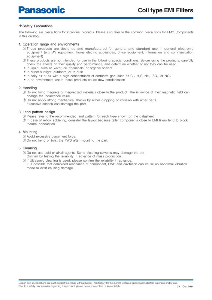Panasonic ELKEV series datasheet page 8