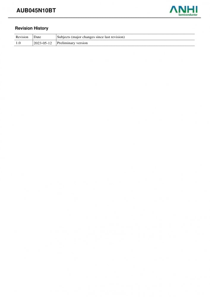AUB045N10BT datasheet page 9