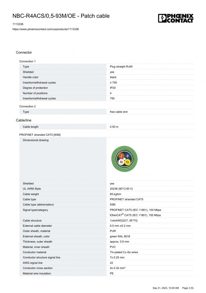 Phoenix Contact 1113336 documentation page 3