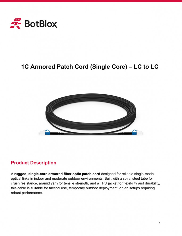Product document page 1