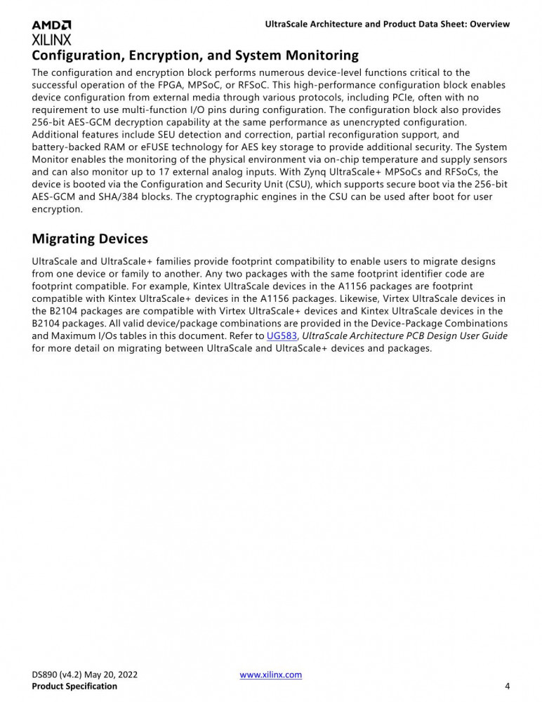 XCAU15P technical document page 4