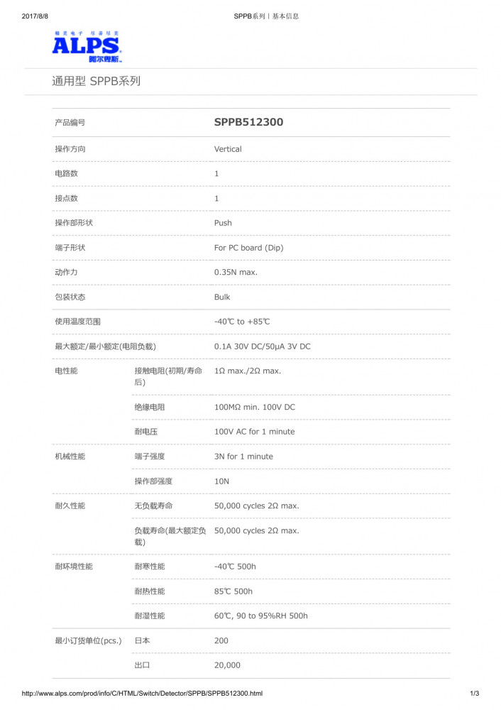SPPB512300 product photograph