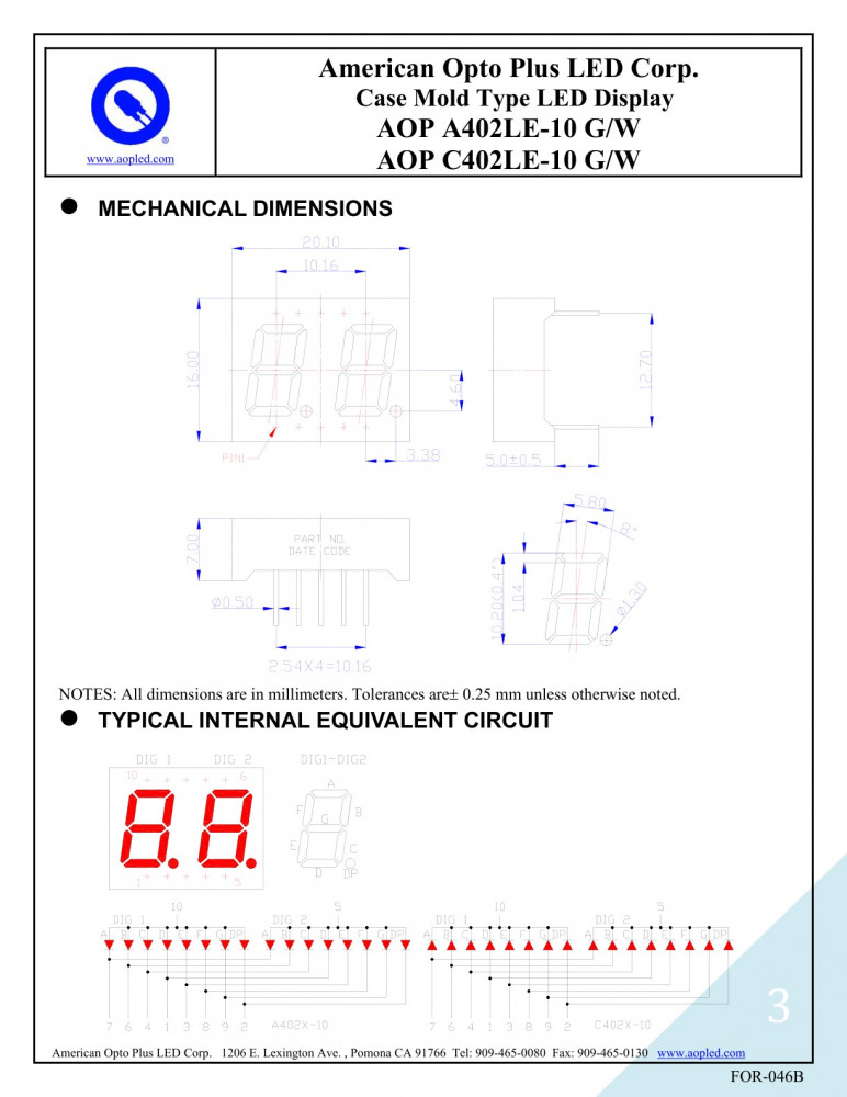 A402LE-10 datasheet page 3