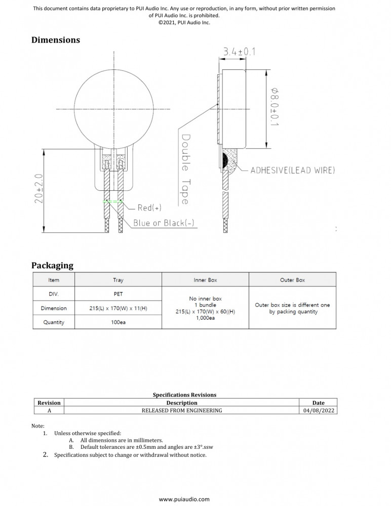HD-EMC0803-LW20-2-R datasheet page 3