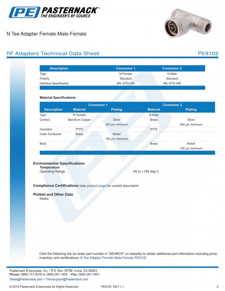PE9102 technical document page 2