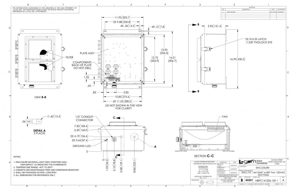 L-com NBPC141206-10F-1 technical document preview