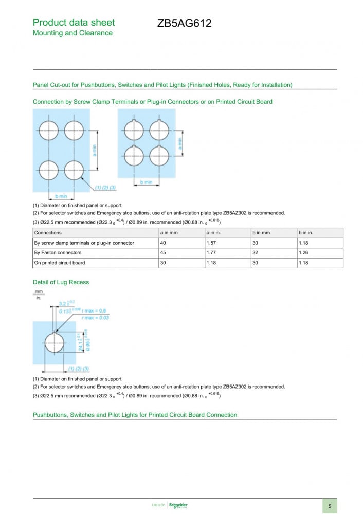 ZB5AG612 technical documentation page 5