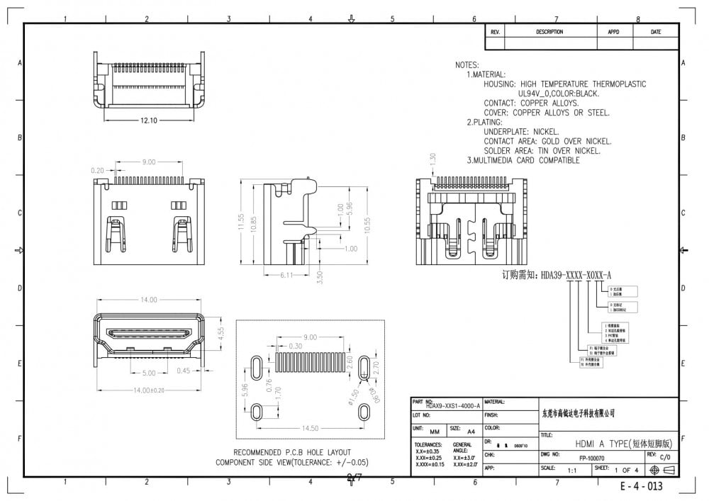 HDA69-F1S1-4000-A specification page 2
