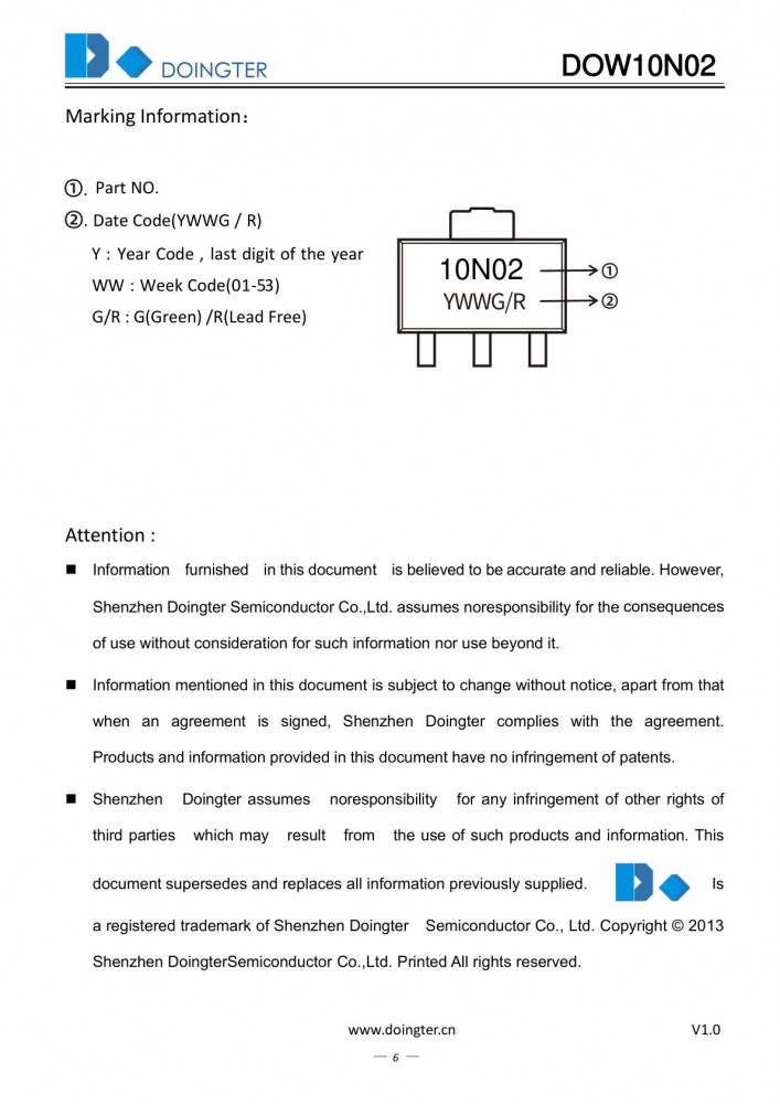 DOW10N02 datasheet page 6