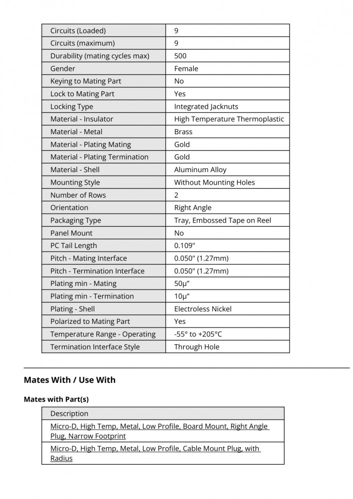 MTHT-2E2-009-433-000S technical document page 2