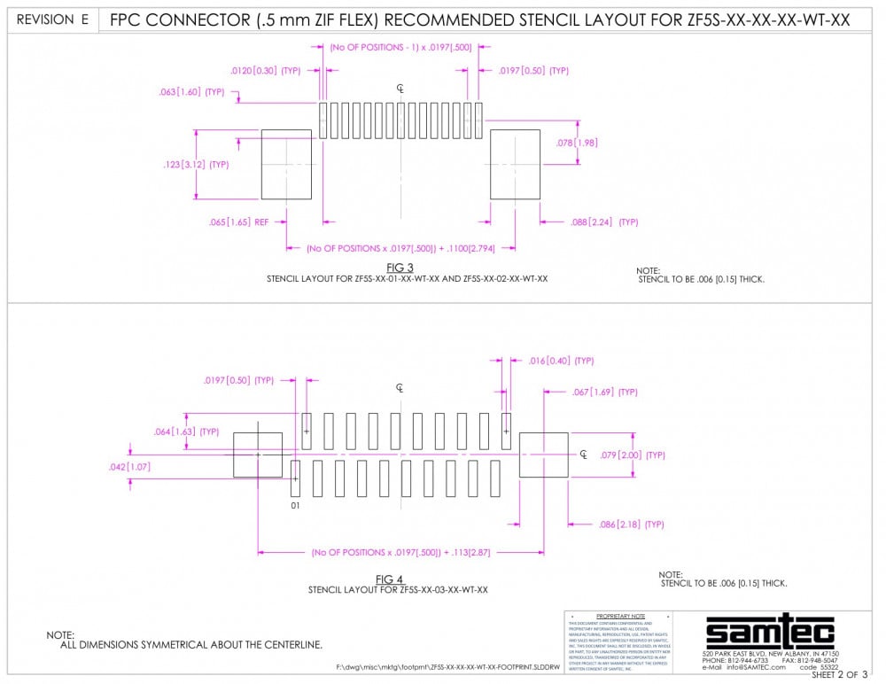 ZF5S stencil layout reference