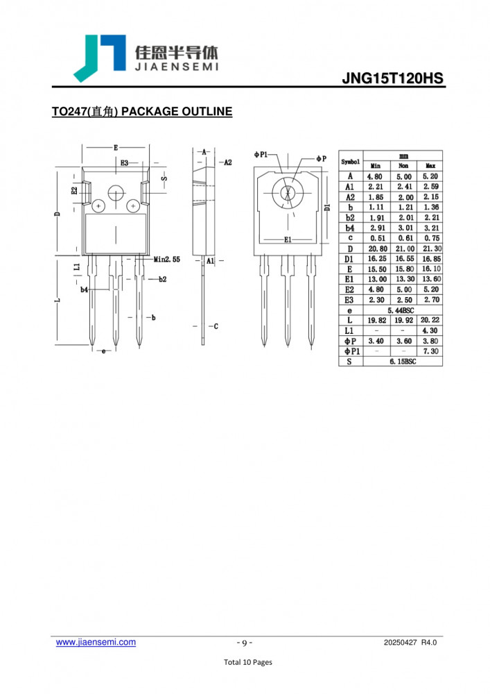 JNG15T120HS datasheet page 9