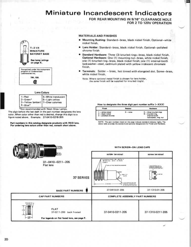 Dialight 0370111300 catalog page
