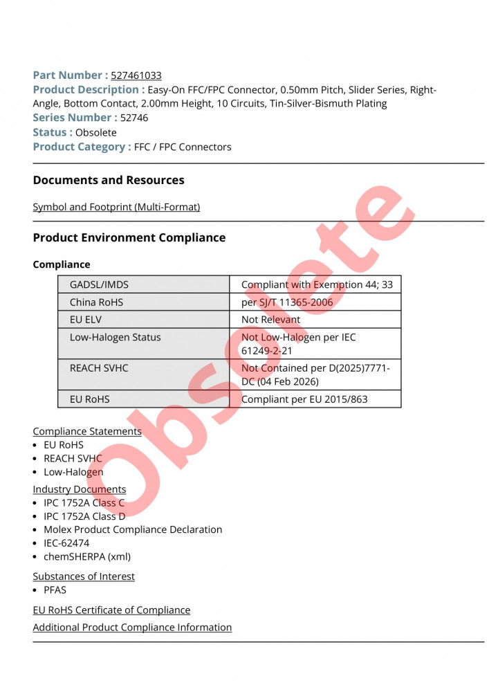 Product document image, page 1