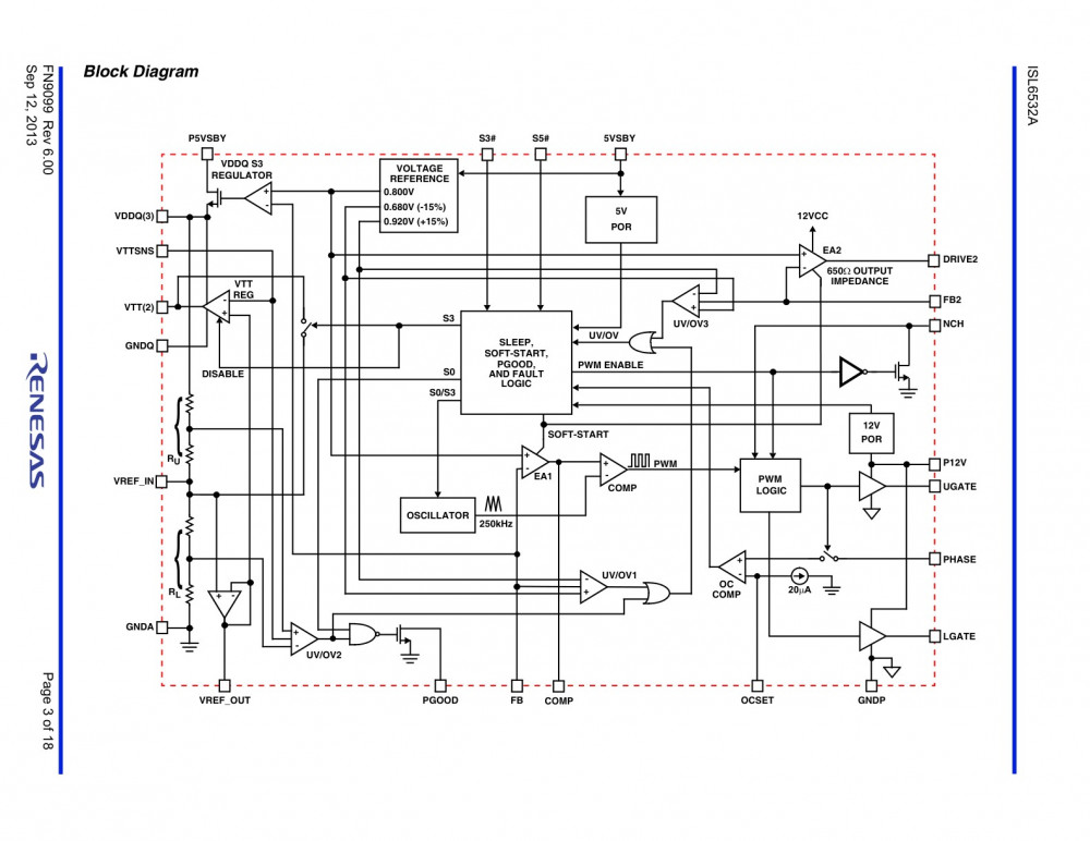 ISL6532A datasheet page 3