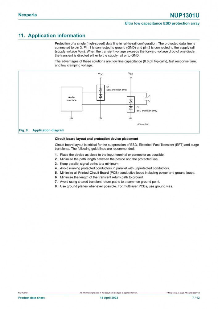 NUP1301U datasheet page 7