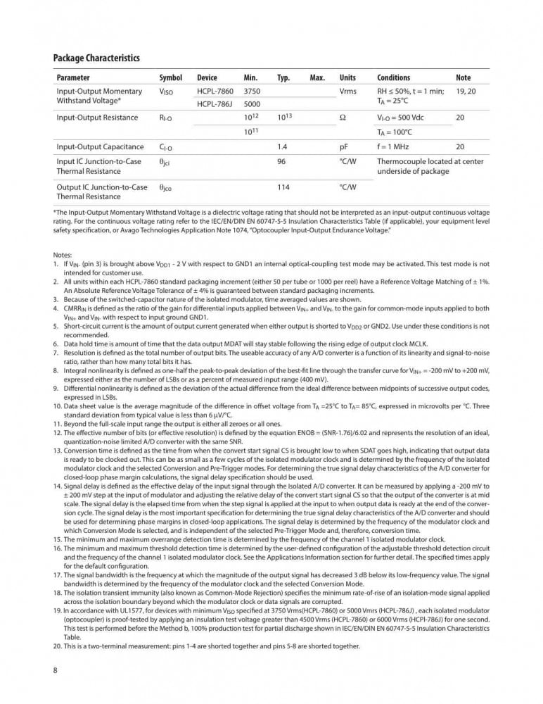 HCPL-7860 datasheet page 8