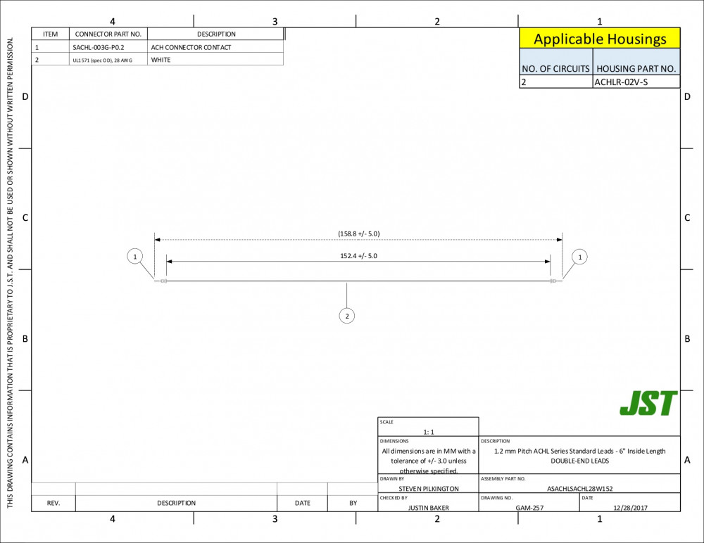 ASACHLSACHL28W152 technical document preview