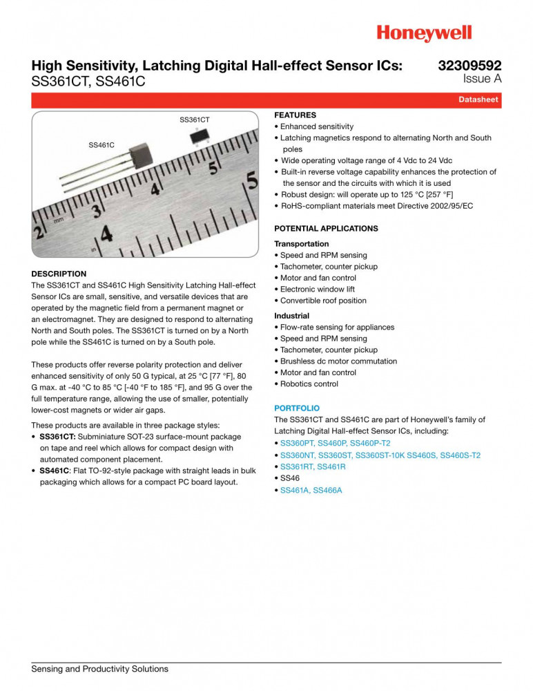 SS361CT datasheet page 1