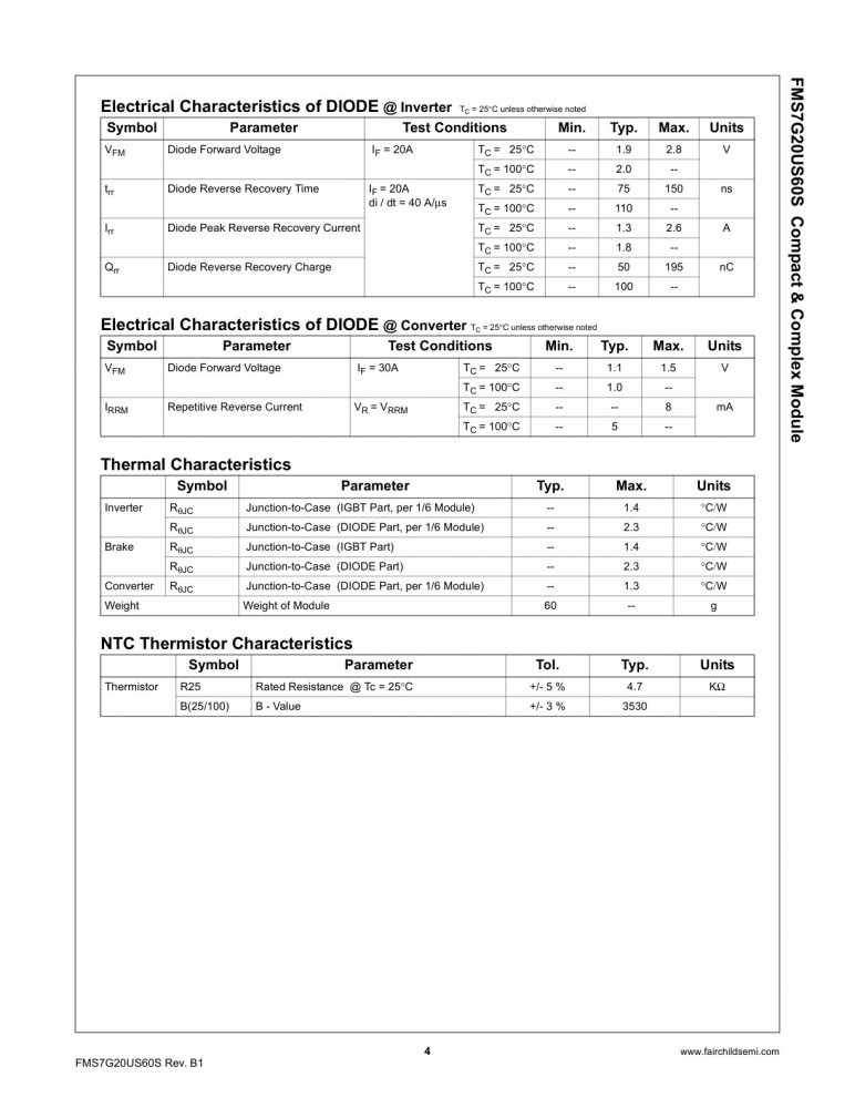 FMS7G20US60S datasheet page 4