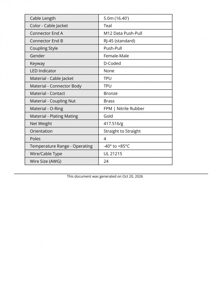 Molex 120406 series part number matrix