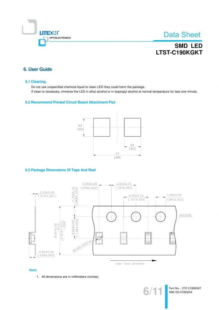 LTST-C190KGKT datasheet page 7