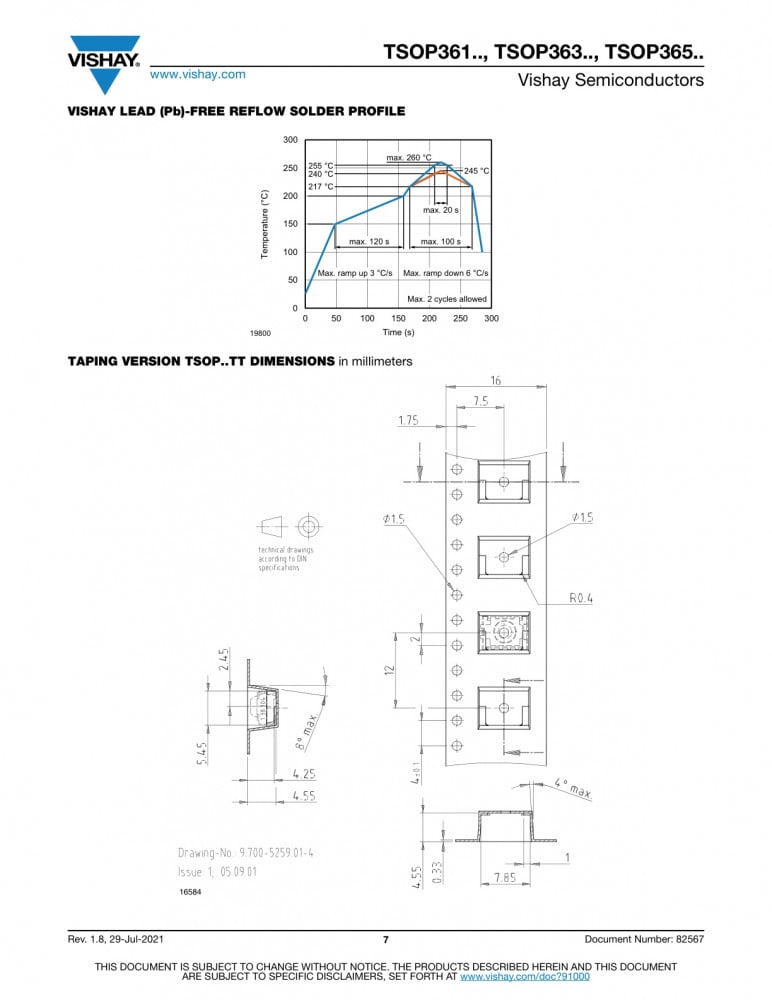 TSOP36136TT datasheet page 7