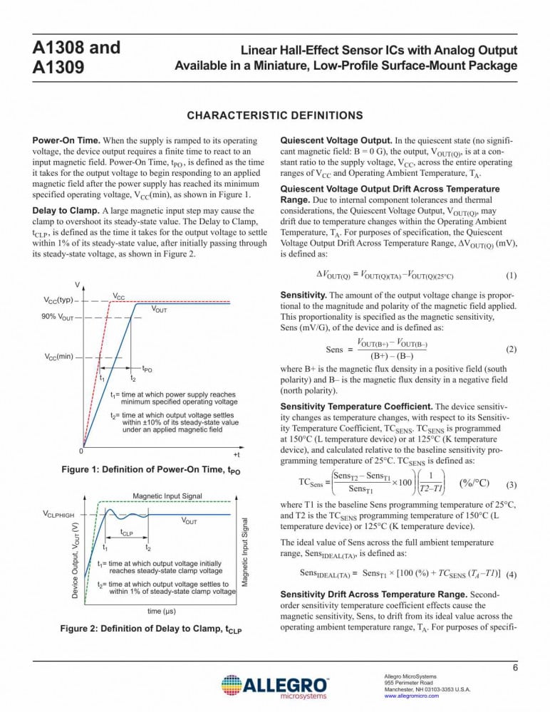 A1308 A1309 datasheet page 6