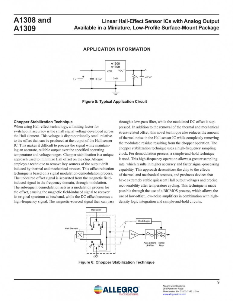 A1308 A1309 datasheet page 9