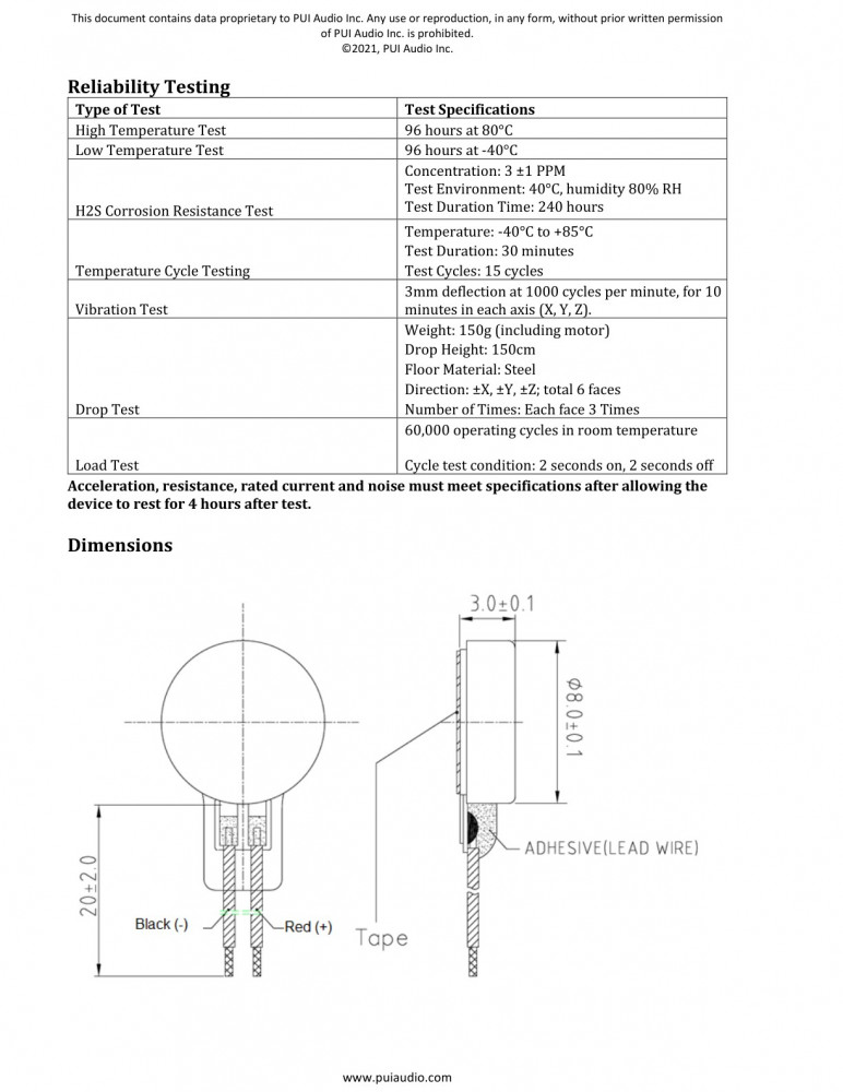 HD-EM0803-LW20-R datasheet page 3